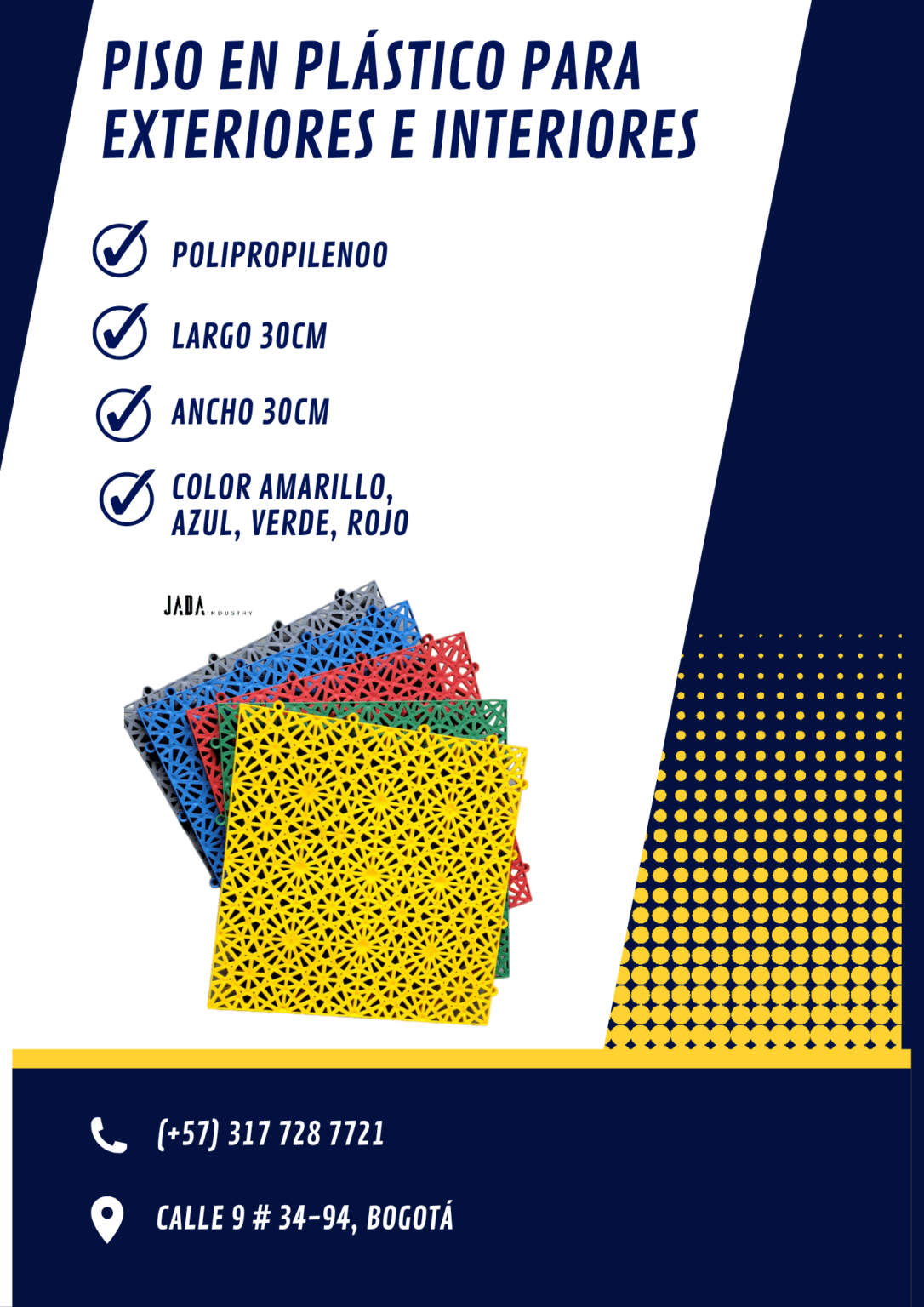 SOPORTE PASAMANOS CERRADO • JADA INDUSTRY